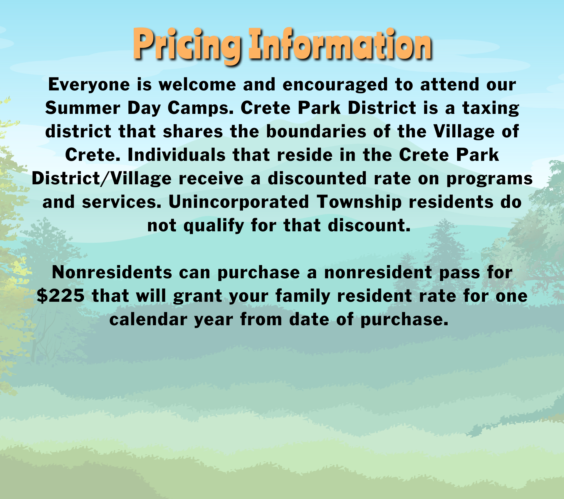 Summer Day Camps - Crete Park District